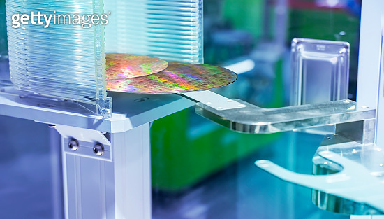 Silicon Wafers and Microcircuits with Automation system control ...