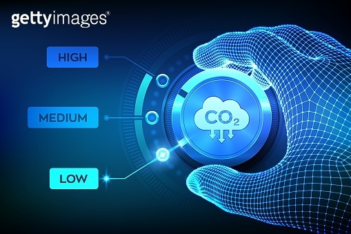 Carbon dioxide emissions control. Reduce CO2 to limit global warming ...