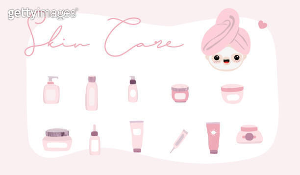 Skin care routine for healthy skin - self care for your face. cute ...