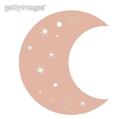 Moon Luna Romantic Soft Beige Moon Portrait Symbol Talisman Baby Moon ...