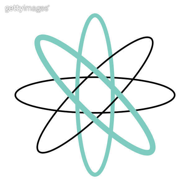 Line Planet Orbit Trajectory Pathway Track. Space Cosmos Atom Molecule ...