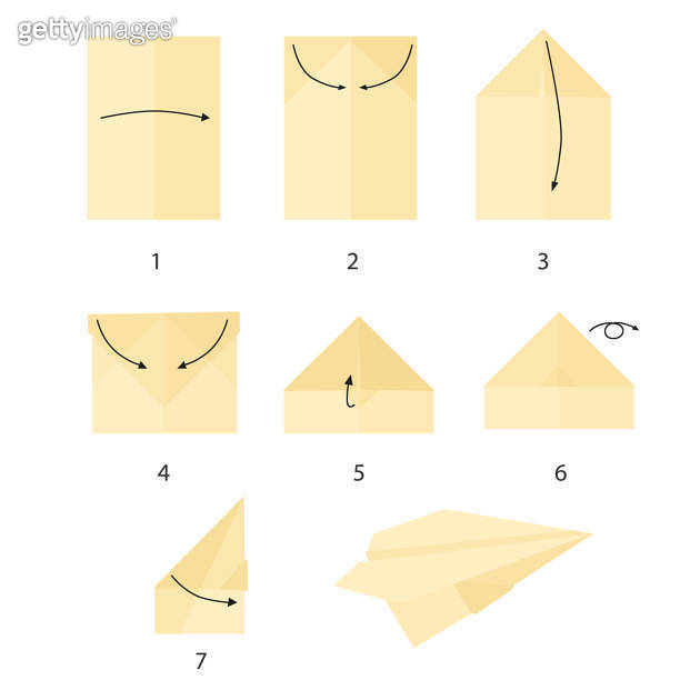 instructions on how to make a paper airplane step by step. DIY paper ...