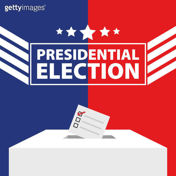 Election day card Flag of United States Vector 이미지 (1371369760) - 게티이미지뱅크