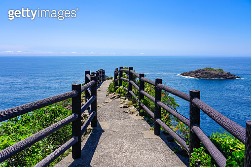 The "Umagase Observatory" where a 70m cliff rises (1411213578) - 게티이미지뱅크