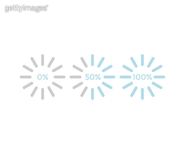 Loading Indicator Progress Bar Percentage Meter Ui User Interface Loading Symbol Download