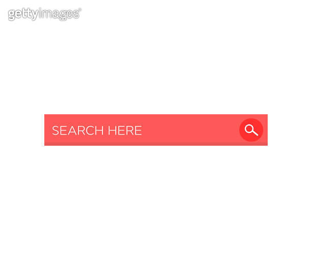 Red Search bar frame with magnifier. Web page internet browser vector ...