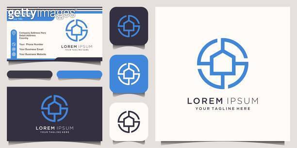 target house symbol designs Template. house combined with target sign ...