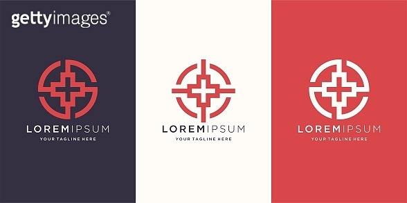target medical designs Template. symbol plus combined with target sign ...
