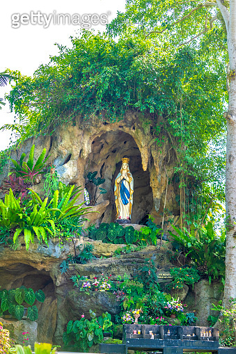 Virgin Marie Cave in Palasari, known as the "Palinggih Dewi Kaniaka ...