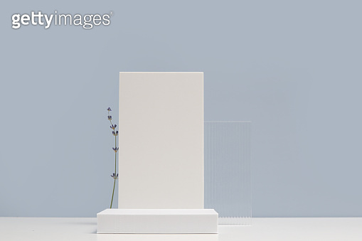 Abstract minimal modern scene. Modern set from various geometric shapes ...