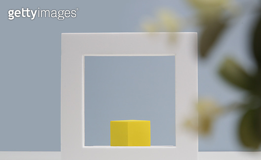 Abstract minimal modern scene. Modern set from various geometric shapes ...