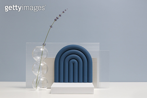 Abstract minimal modern scene. Modern set from various geometric shapes ...