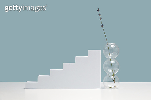 Abstract minimal modern scene. Modern set from various geometric shapes ...