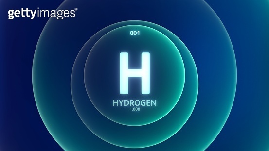 Hydrogen Periodic Table Science Content Title Design Illustration on ...