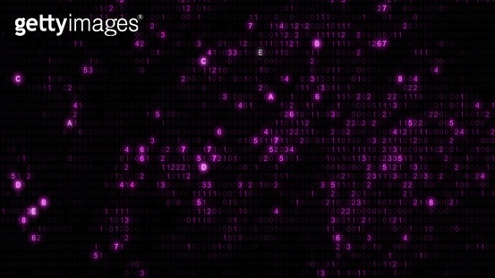 Abstract Pink Computer Hex Code Machine Learning Algorithm Hud Design Template Banner Background ...