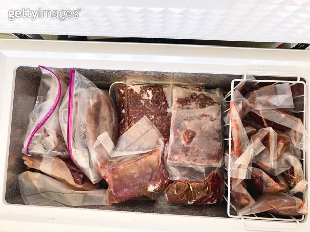 High Altitude Hunting Western Colorado Elk and Deer Meat in Freezer ...