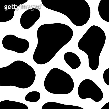 Cow skin seamless pattern. Holstein cattle texture. Cow skin pattern ...