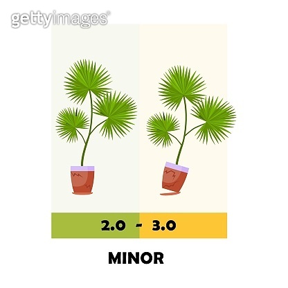 Minor earthquake magnitude scale vector illustration. Level or ...