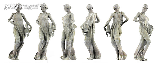 3d render illustration artwork of greek goddess Athena statue ...