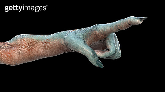 Alien hand, 3D illustration 이미지 (1446215213) - 게티이미지뱅크