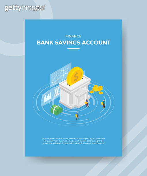 finance bank saving account people standing around bank building money ...