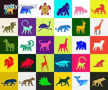 Animals logos collection 이미지 (1436141918) - 게티이미지뱅크