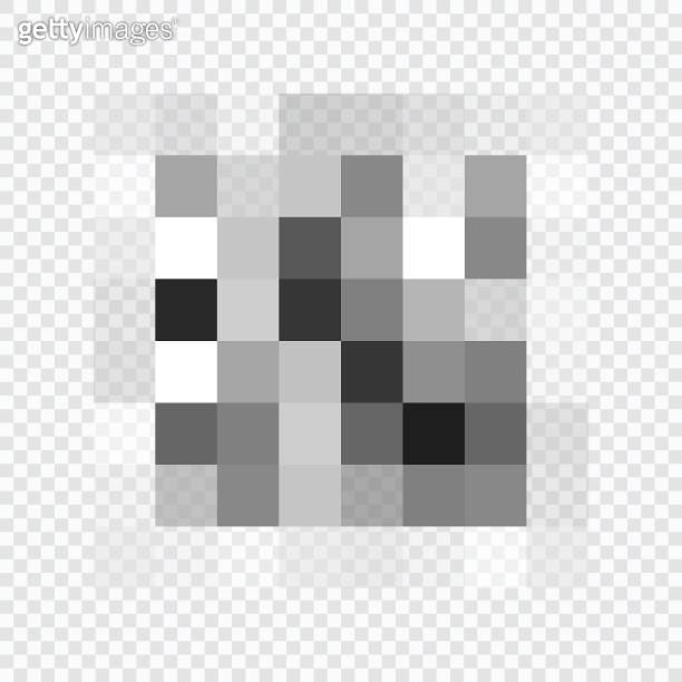 Censor blur effect texture isolated on transparent background. Blurry ...