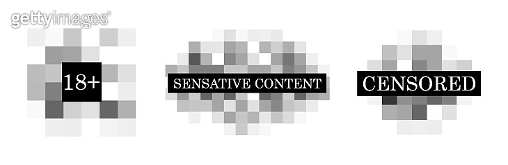 censor, censure, censorship, pixel, square, vector, bar, graphic ...