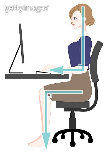 A woman hitting a computer with a good angle posture (1380952804) - 게티이미지뱅크