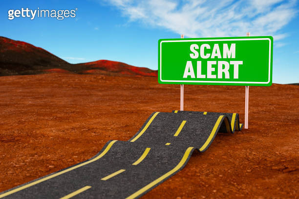 Scam Alert Road Sign Dead End (1406727260) 일러스트, 무료 일러스트 - 게티이미지뱅크