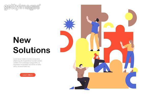 Team work, team building, corporate organization, partnership, problem ...