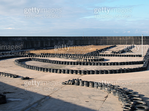 the go-kart track in the old boating pool in blackpool (1365847076 ...