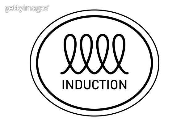 Induction, Icon for marking dishes. To designate a surface, a coating ...