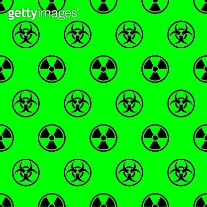 Biohazard and radioactive waste pattern seamless. biohazard sign and ...