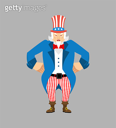 Uncle Sam angry. Man evil emotions avatar. Uncle Sam aggressive 이미지 ...