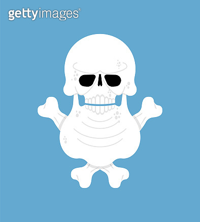 Fat skull. Thick skeleton head. Vector illustration (1410880548) - 게티이미지뱅크