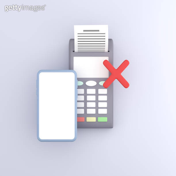 Refusal, rejection of payment. The card is not accepted, not serviced ...