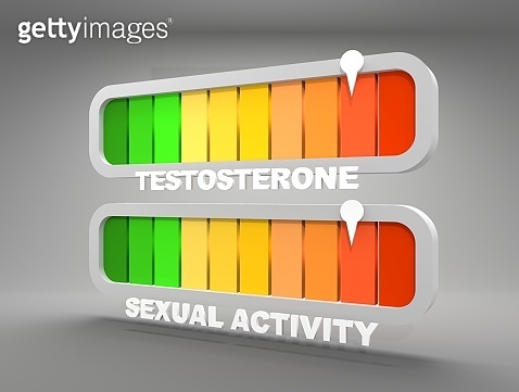 Sexual activity and testosterone meter scales. The libido level ...