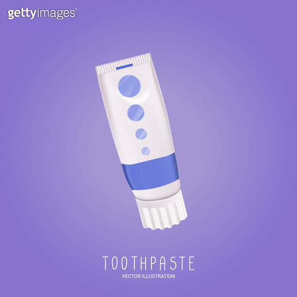 Realistic toothpaste tube. White plastic tuba for a toothpaste. Vector ...