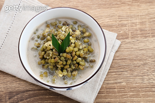Mung Bean Porridge or Bubur Kacang Hijau, Indonesian dessert porridge ...