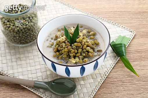 Mung Bean Porridge or Bubur Kacang Hijau, Indonesian dessert porridge ...