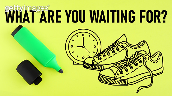 What are you waiting for question is shown using the text 이미지 ...