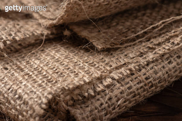 Rural texture of sackcloth. Background of very coarse, rough fabric ...