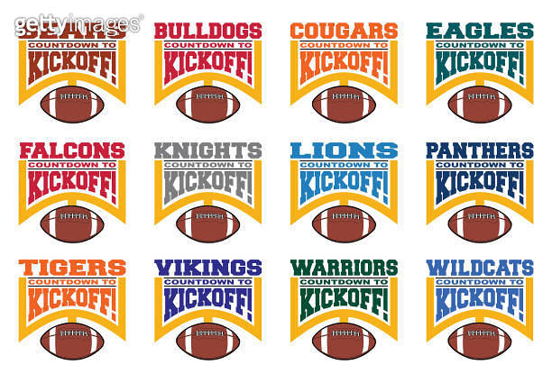 Football Team Design Bundle Color - Countdown to Kickoff 이미지 ...