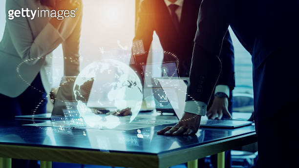 Global communication network concept. Digital transformation. DX. 이미지 ...