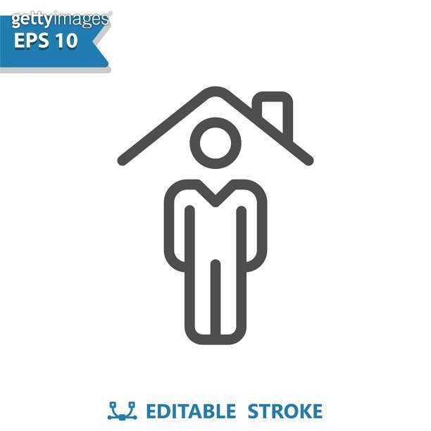 Home Owner Icon. Man, Realtor, Roof, House, Home 이미지 (1484876669) - 게티이미지뱅크