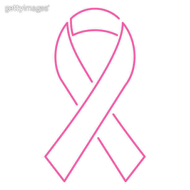 Pink line ribbon. Vector illustration 이미지 (1797572250) - 게티이미지뱅크