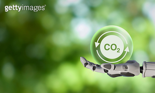 Technology for carbon neutrality concept. Environment and carbon ...