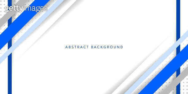 Modern abstract design with blue and gray lines on white 이미지 ...