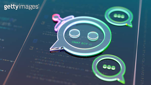 chatbot AI icon on smartphone screen. Artificial Intelligence chat bot ...